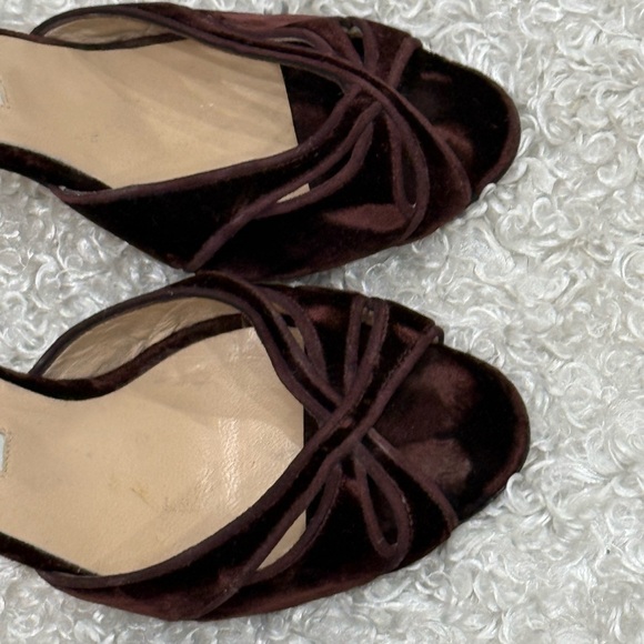 Manolo Blahnik | Shoes | Manolo Blahnik Wine Open Toed Dorsay | Poshmark